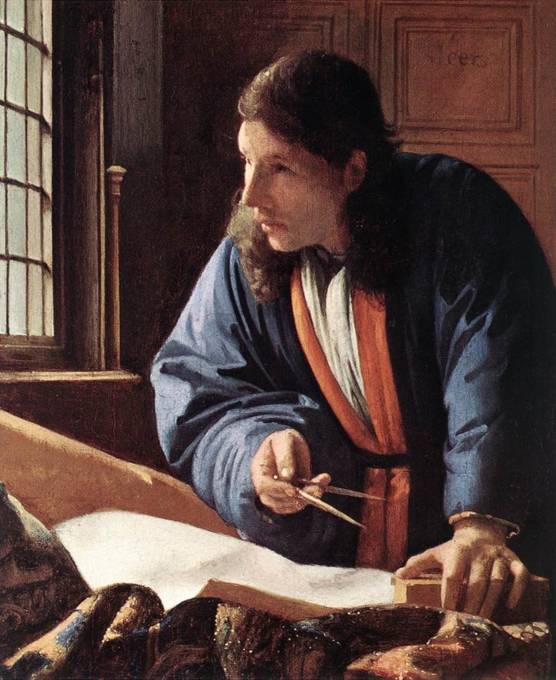 The Geographer by Johannes Vermeer - 3 images - Art Renewal Center